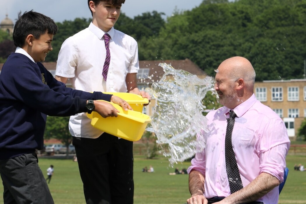 Sheldon School headteacher gets a good soaking to support mental health ...